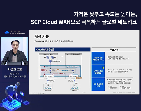 [삼성SDS Cloud Talk] SCP Cloud WAN으로 극복하는 글로벌 네트워크 | 삼성SDS